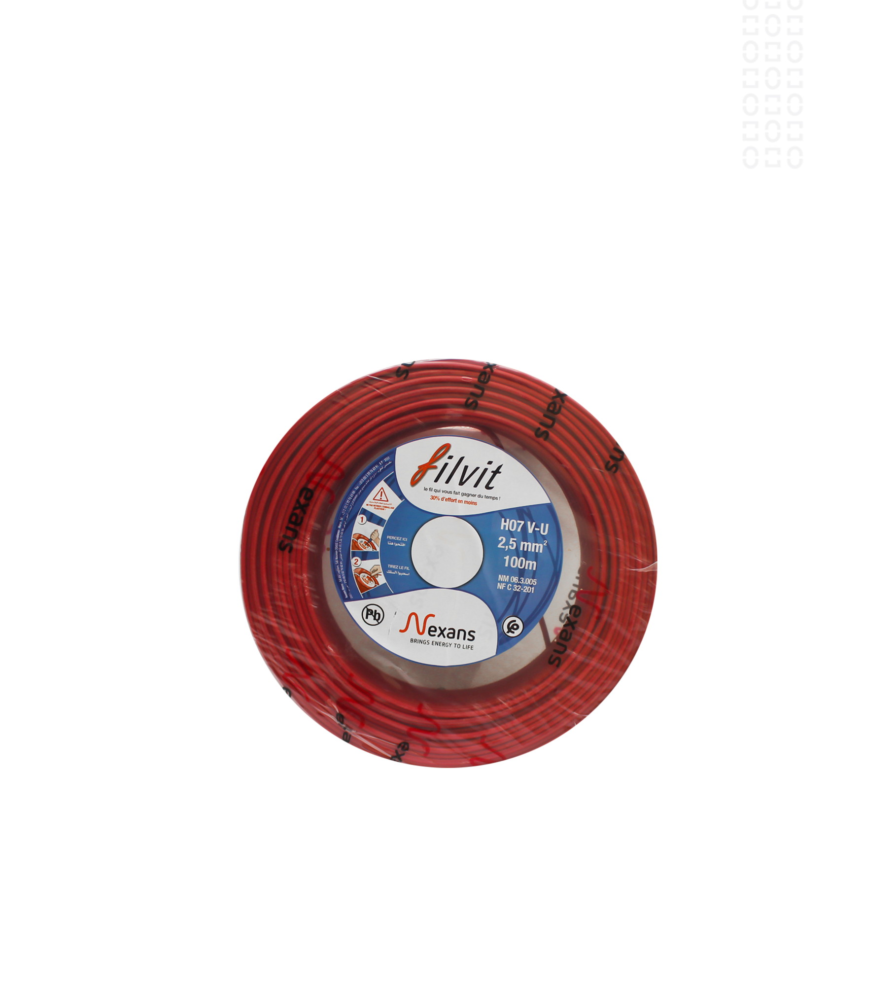 M CABLE TH 2.5 ROUGE NEXANS/INGELEC - BniDark